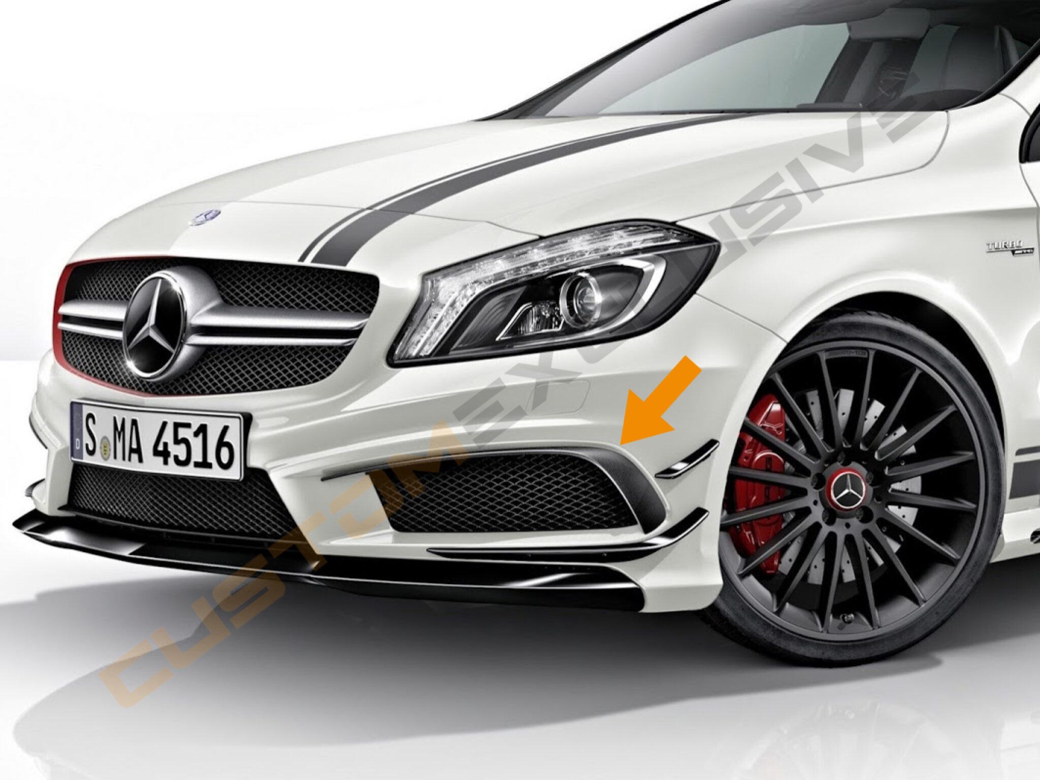 Mercedes A-Klasse W176 A45 AMG front flaps – Custom Exclusive