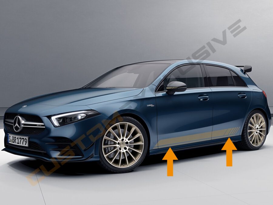 Mercedes A45 logo embleem 3D style – Custom Exclusive