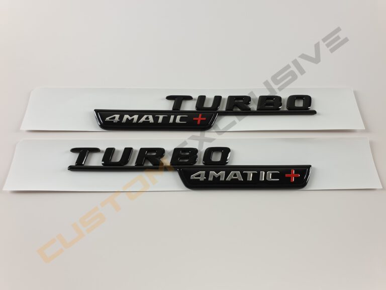 Mercedes Turbo 4matic+ logo embleem – Custom Exclusive