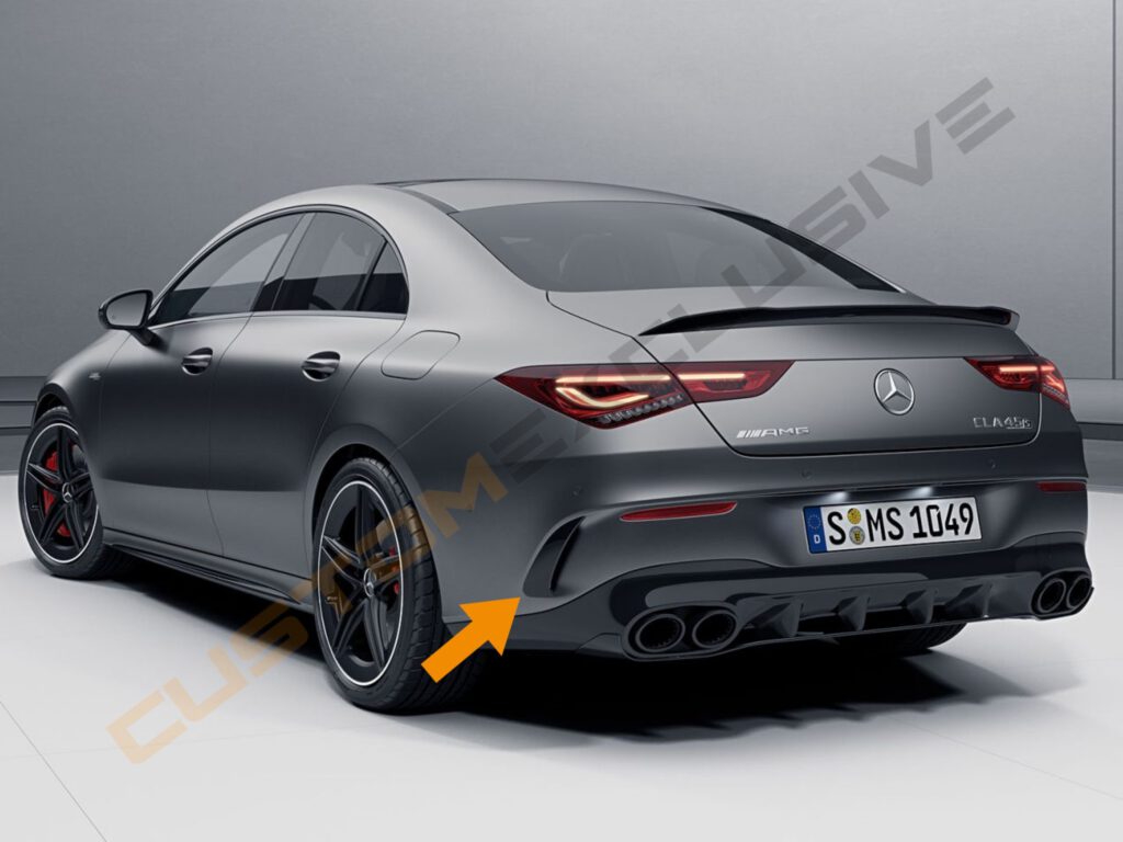 Mercedes CLA C118/X118 AMG Aerodynamica achterbumper splitters – Custom ...