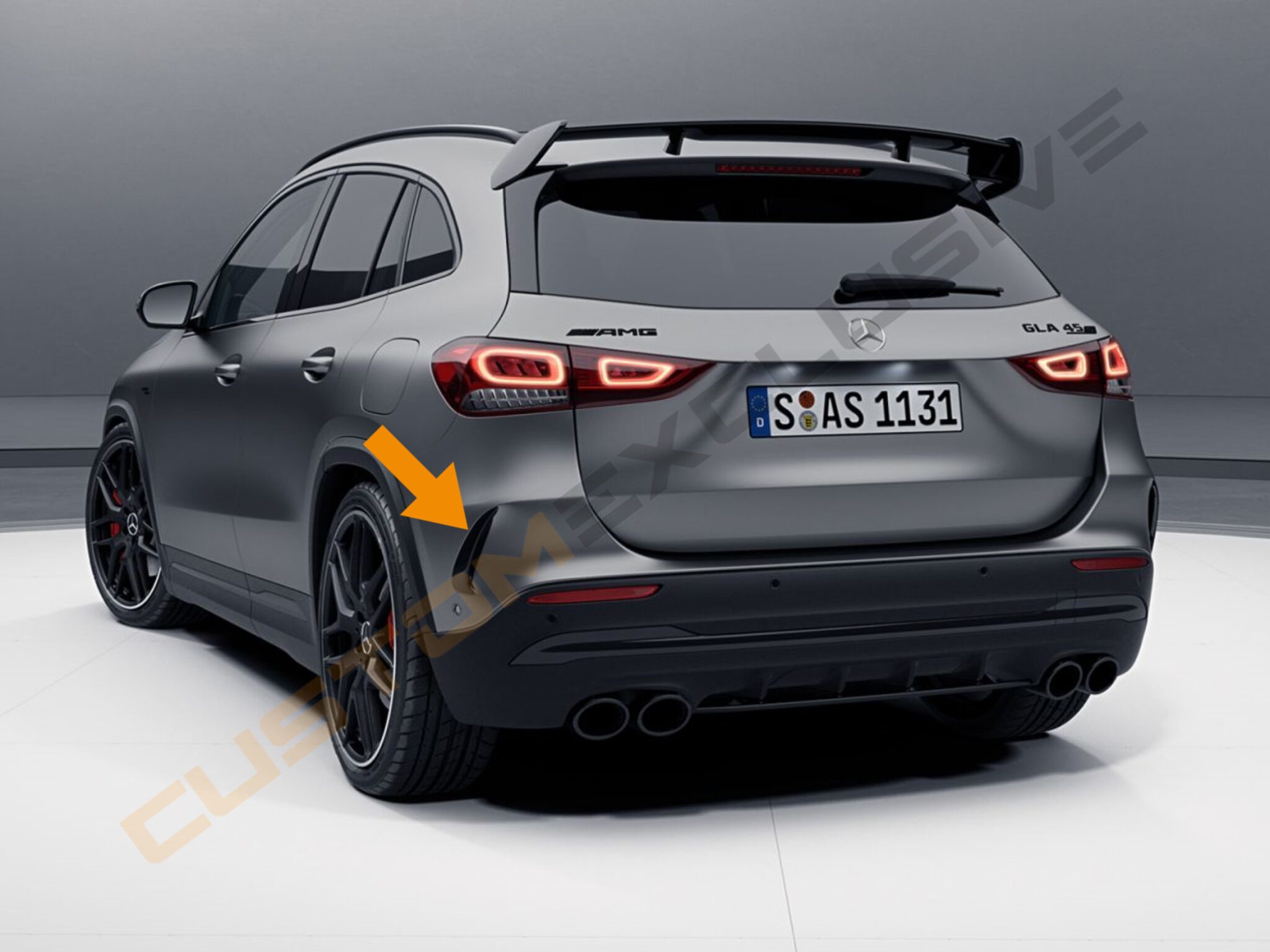Mercedes GLA H247 AMG Aerodynamica achterbumper splitters – Custom ...