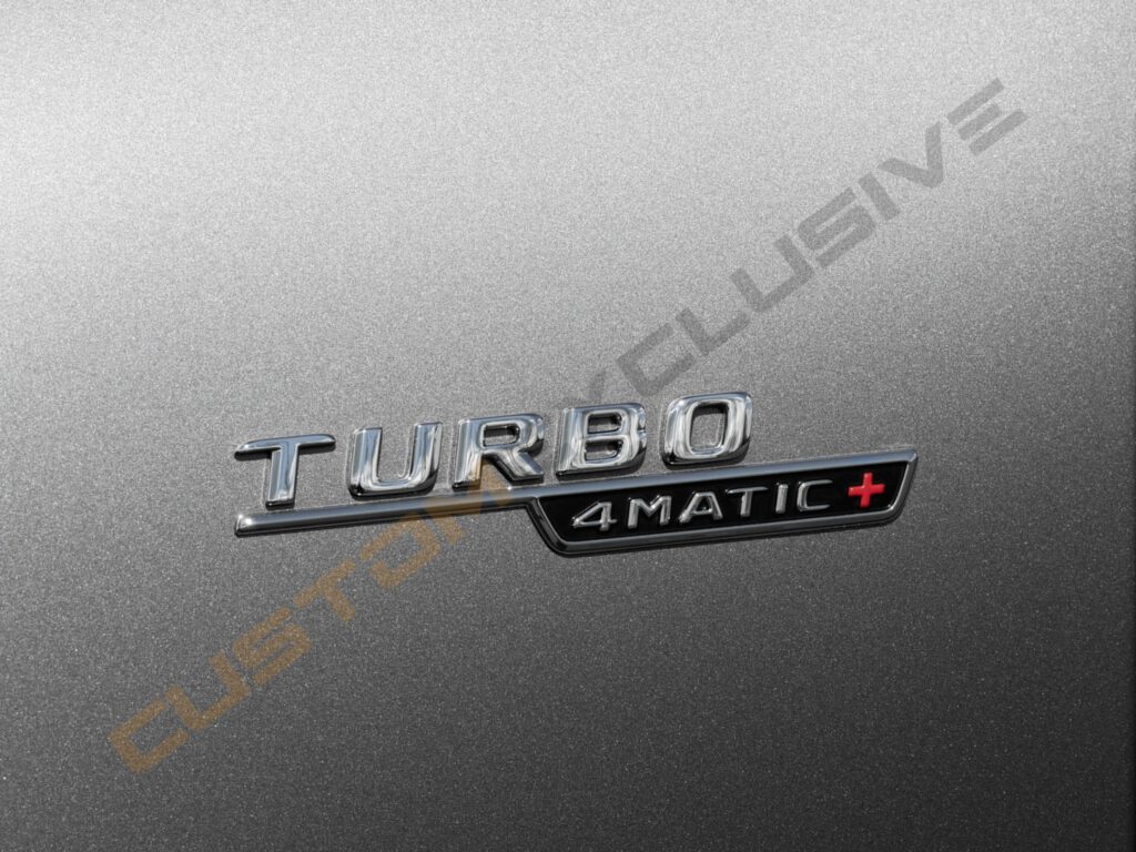Mercedes Turbo 4matic+ logo embleem – Custom Exclusive