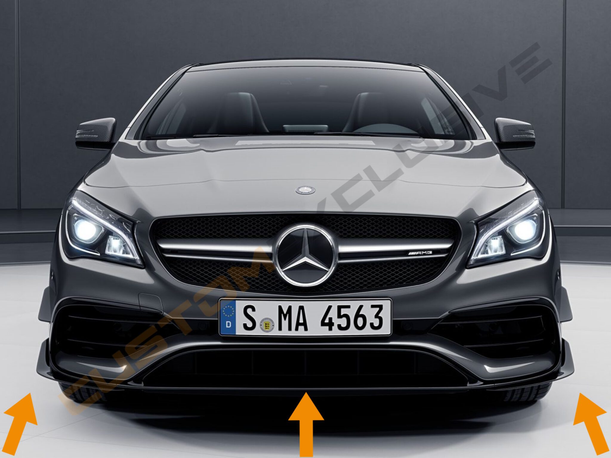 Mercedes CLA C117/X117 facelift CLA45 AMG Aerodynamicapakket voorbumper ...