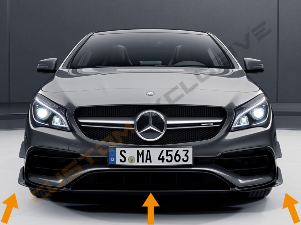 Mercedes CLA C117/X117 facelift CLA45 AMG Aerodynamicapakket voorbumper ...