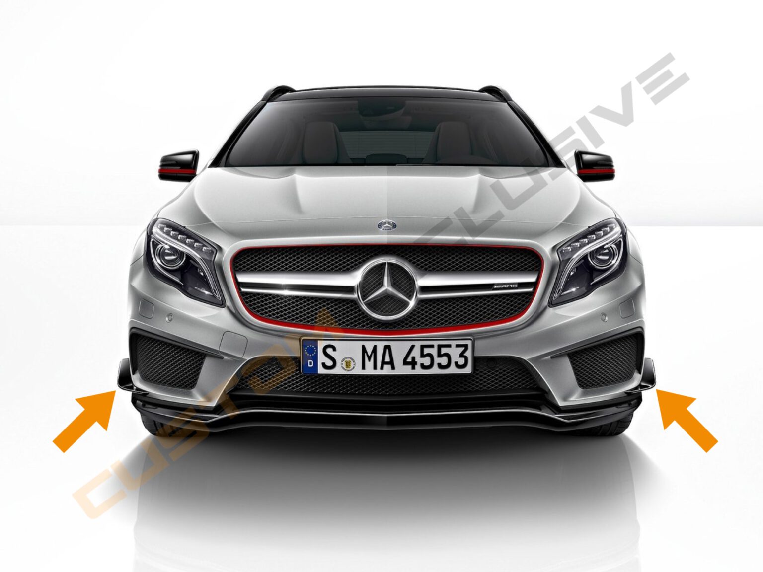 Mercedes GLA X156 GLA45 AMG Aerodynamica side splitters – Custom Exclusive