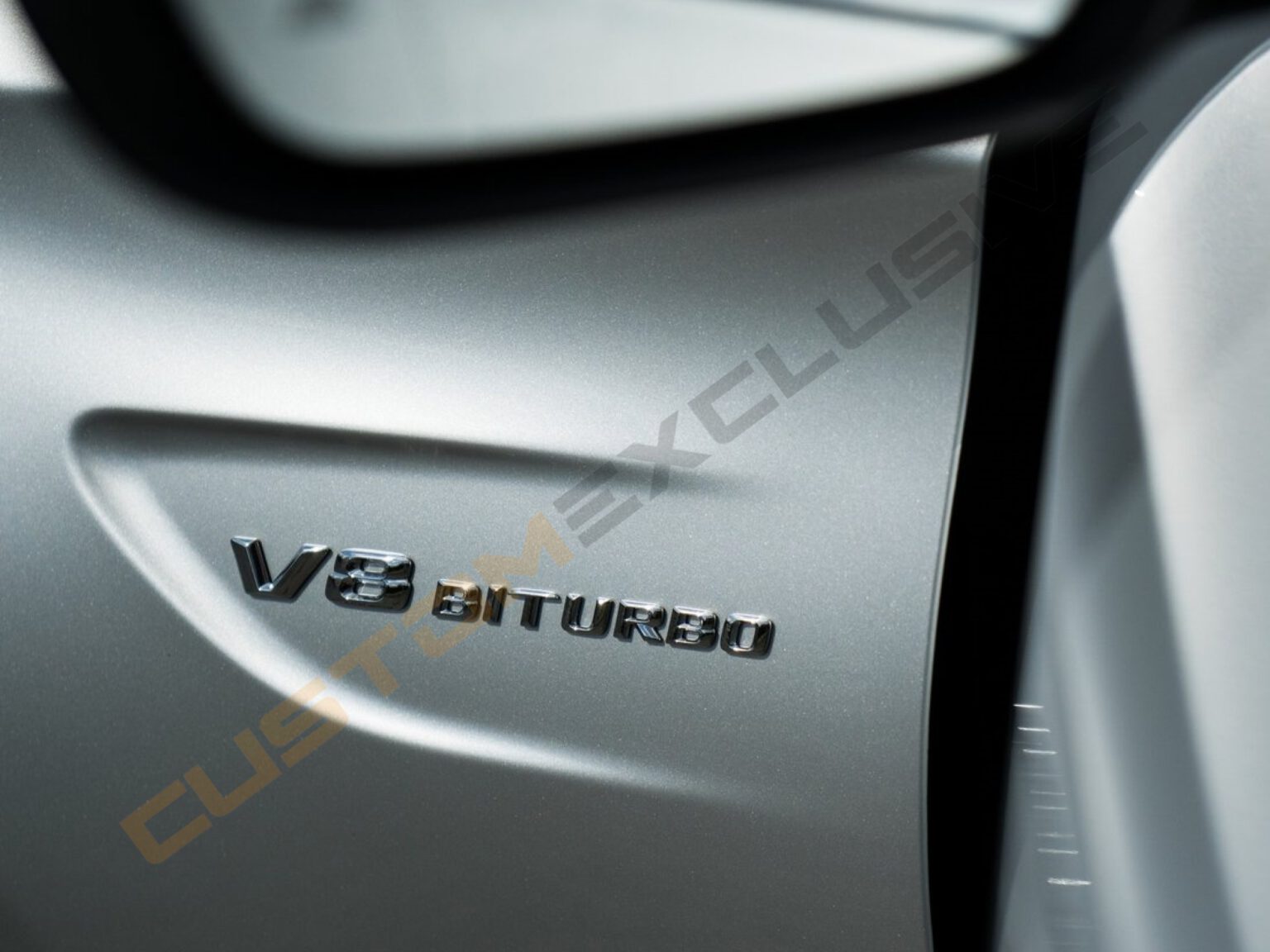 Mercedes V8 Biturbo logo embleem 3D style – Custom Exclusive