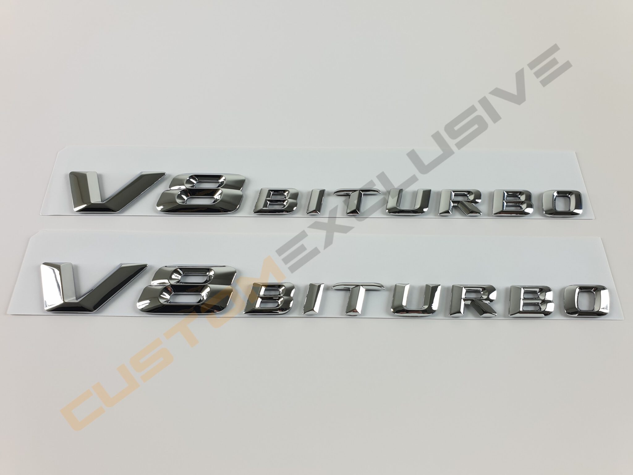 Mercedes V8 Biturbo logo embleem 3D style – Custom Exclusive