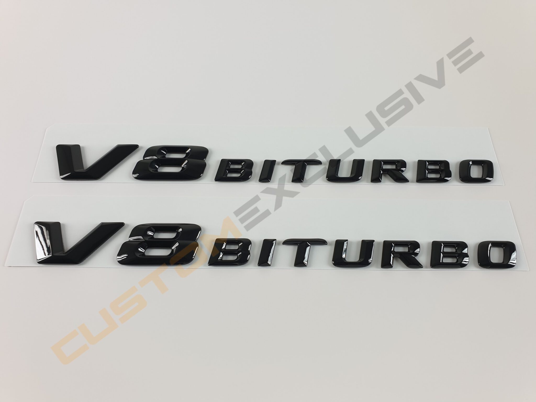 Mercedes V8 Biturbo logo embleem 3D style – Custom Exclusive