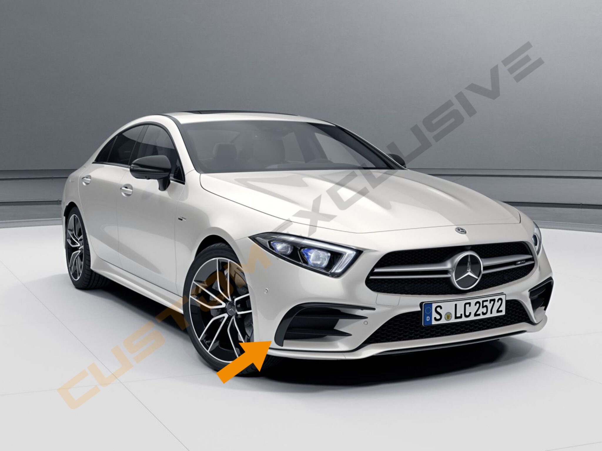 Mercedes CLS C257 CLS53 AMG look voorbumper flaps – Custom Exclusive